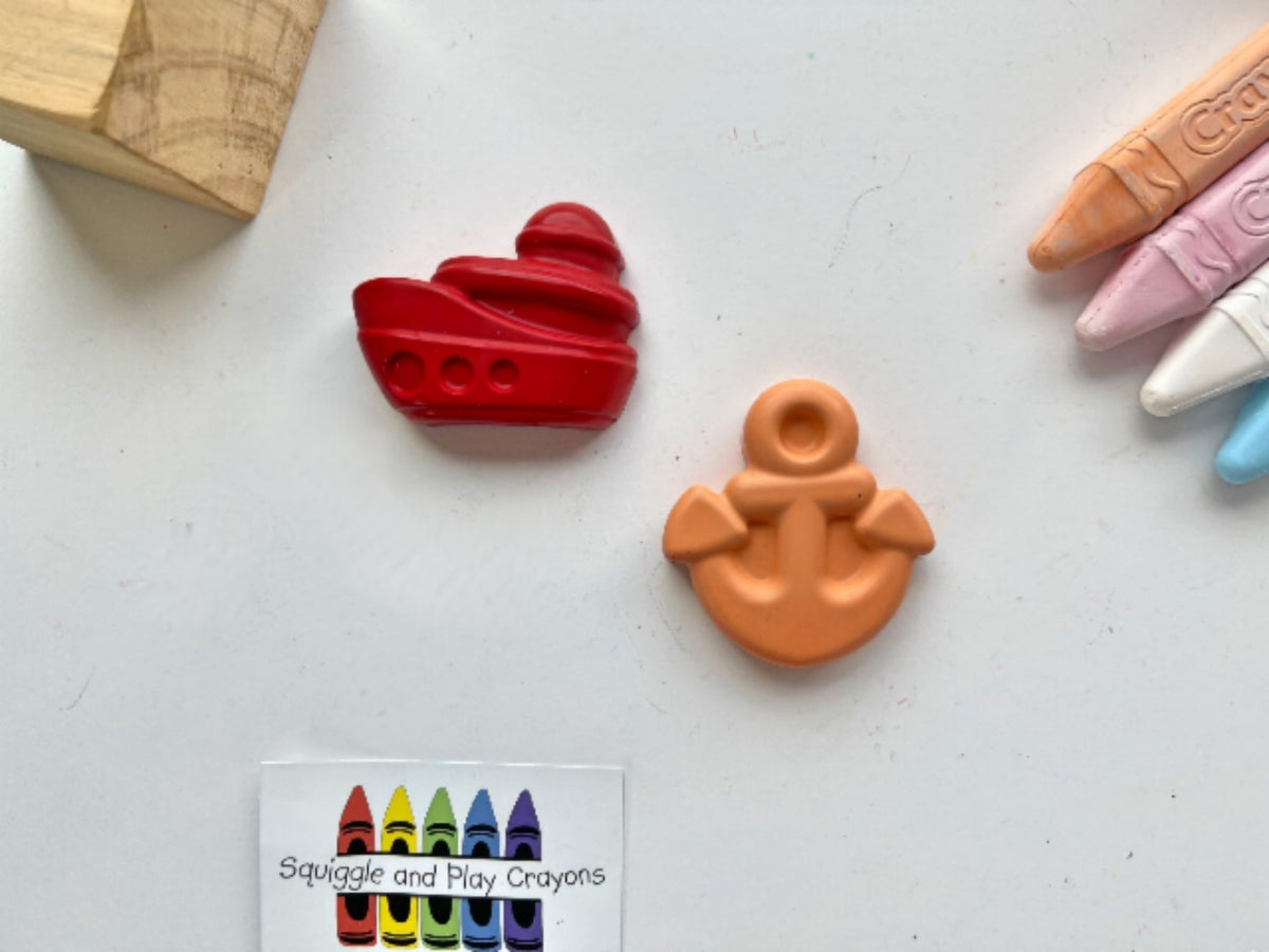 Large Boat and Anchor Crayons – Squiggle and Play Crayons